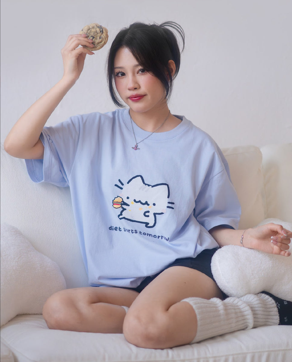 "diet starts tomorrow" BASIL X EBIKO Tee – Ebiko